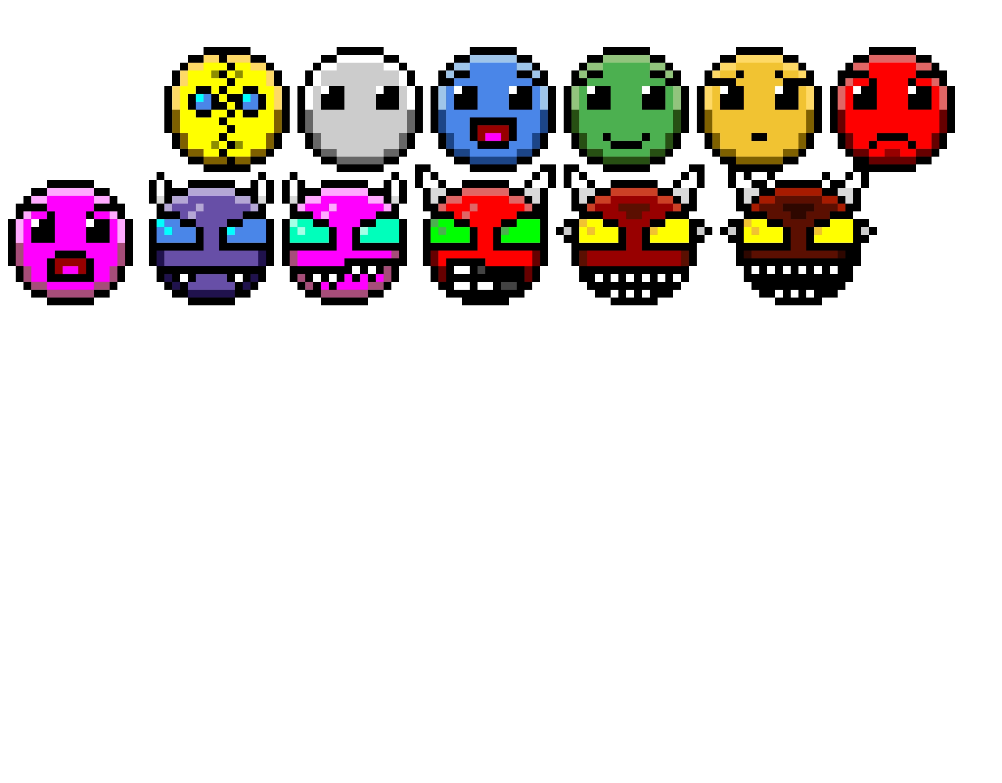 Geometry dash difficultys pixel art